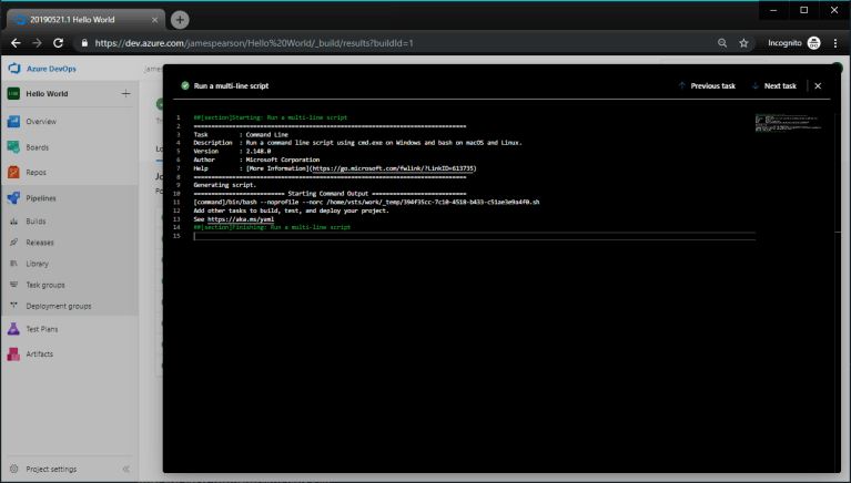 Working with Azure DevOps Pipelines in YAML – James Pearson