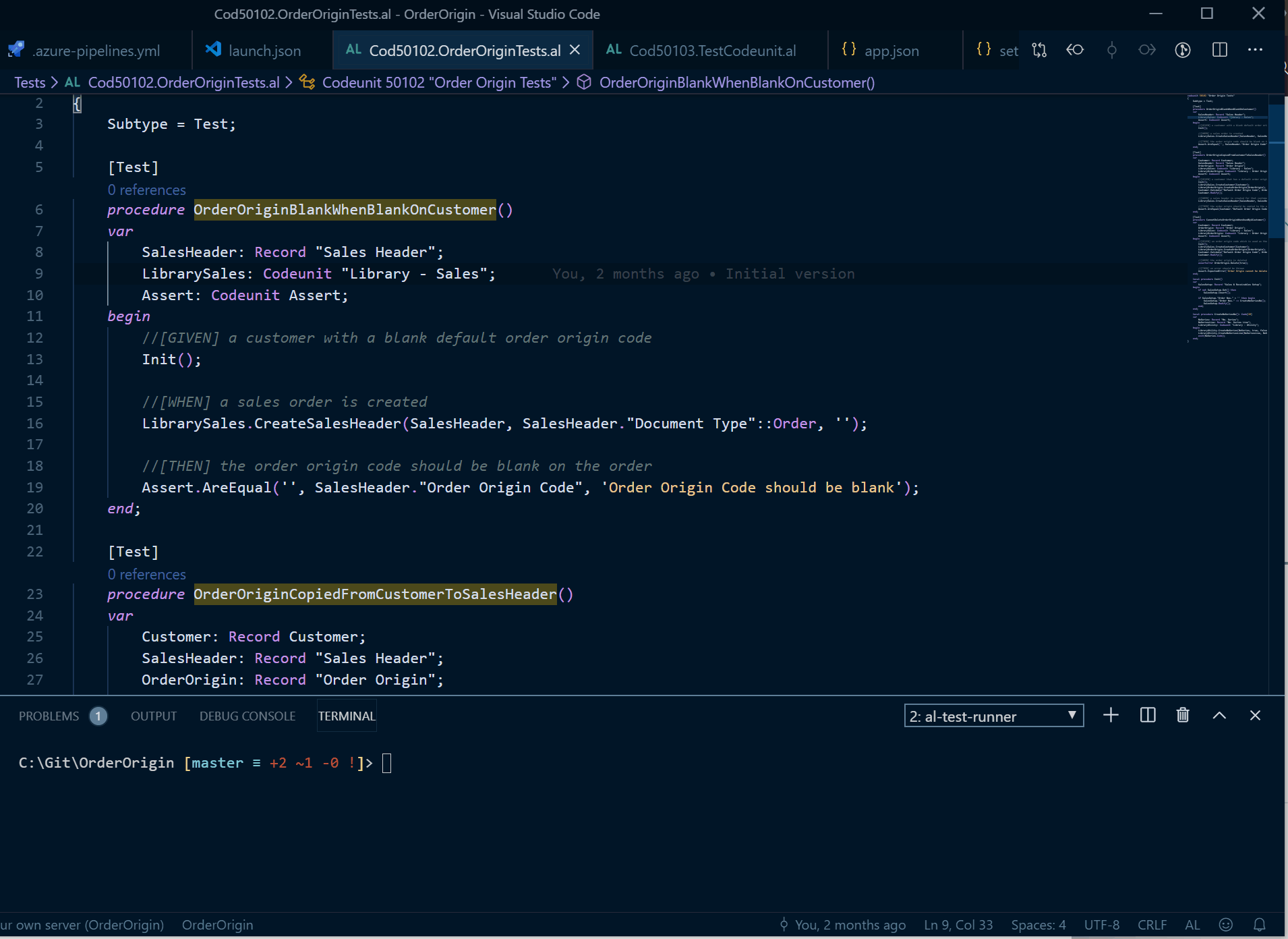 AL Test Runner for Visual Studio Code – James Pearson