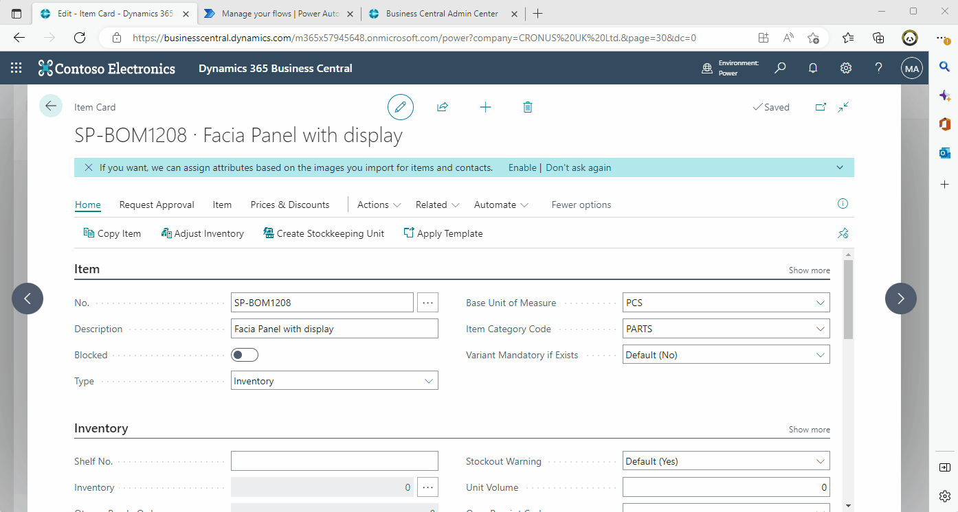 Trigger a Power Automate Flow from Business Central for a Selected ...